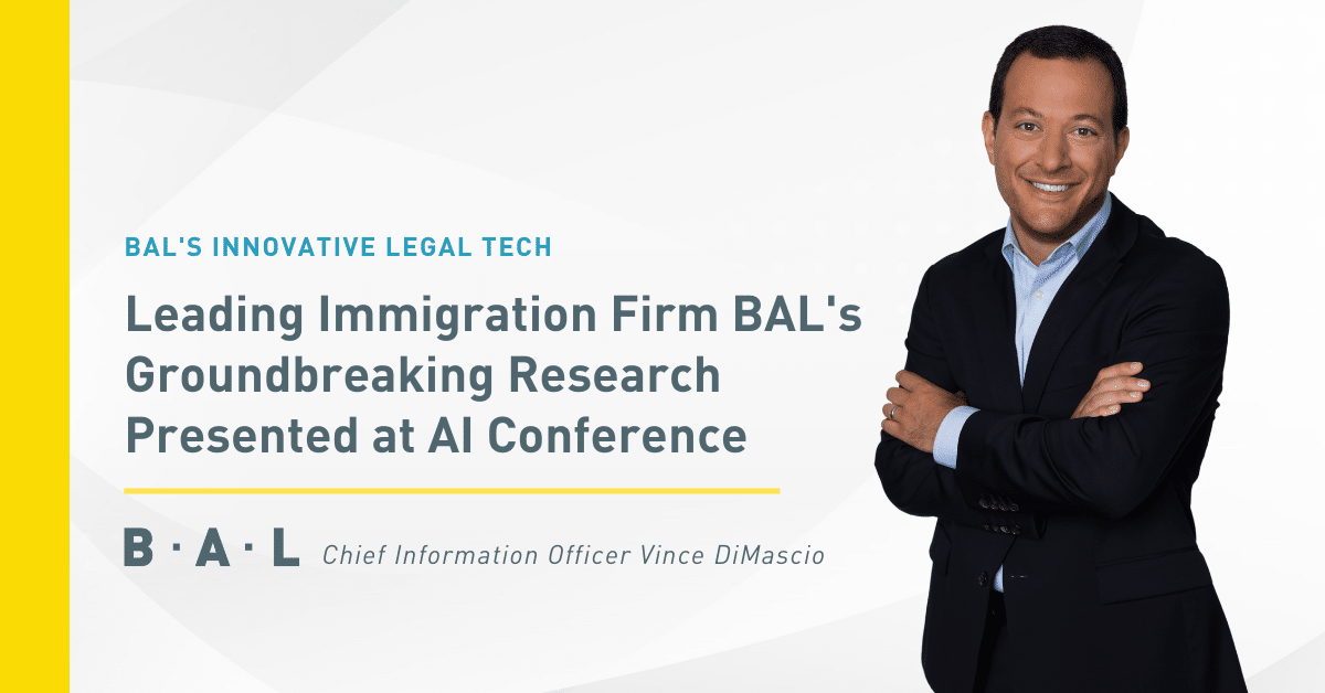 BAL Presents Groundbreaking News on AI | BAL Immigration Law